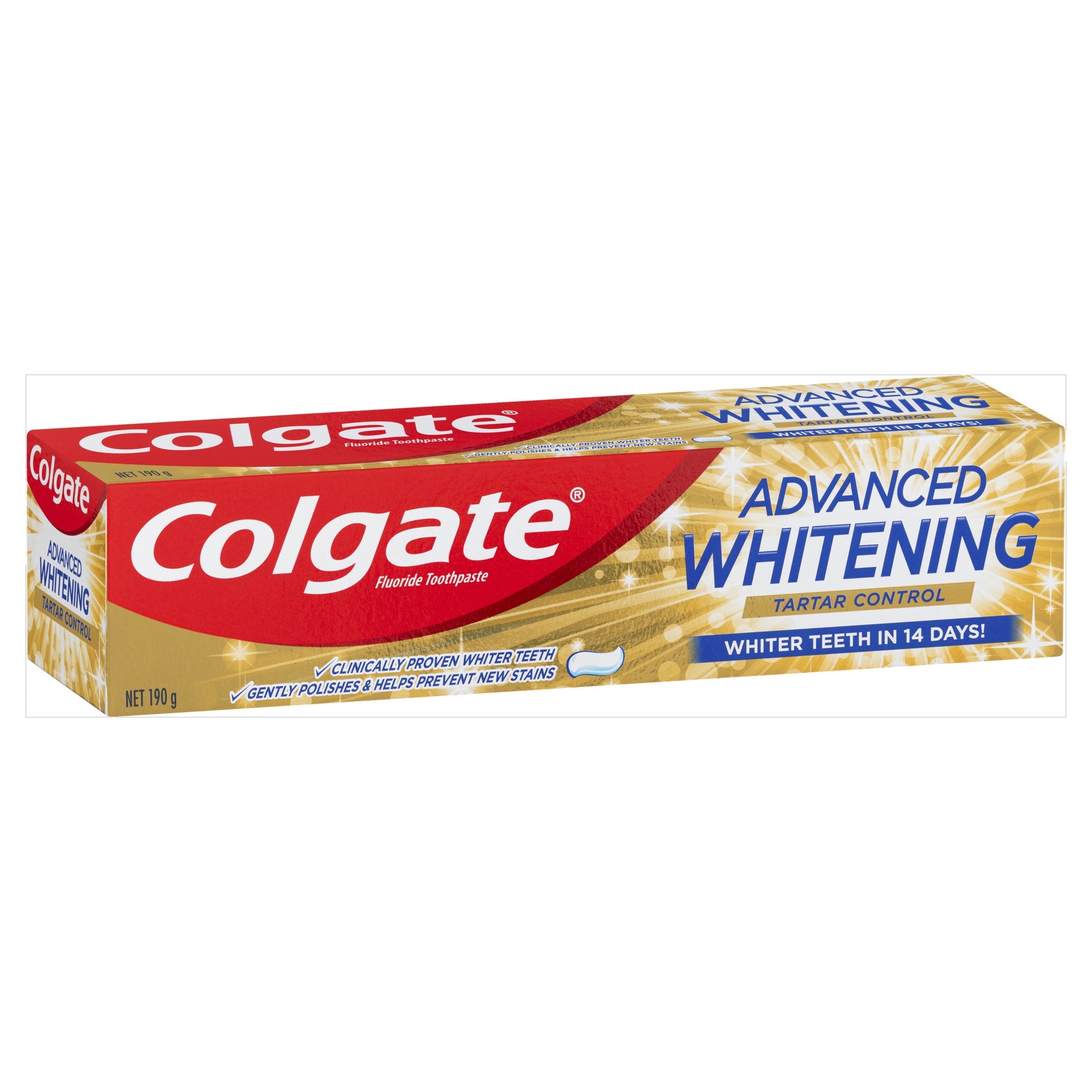Colgate Toothpaste Advanced White Plus Tartar Control 190g – Fresh ...