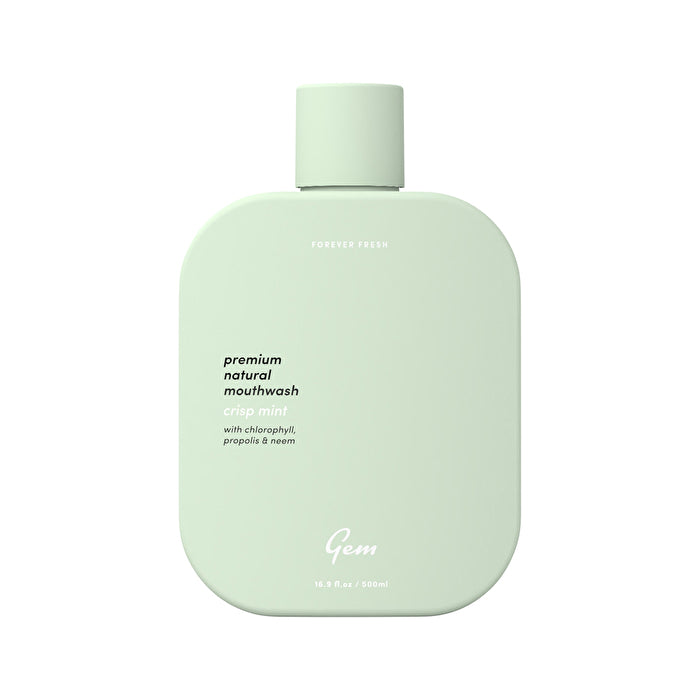Gem Premium Natural Mouthwash Crisp Mint (with Chlorophyll, Propolis ...