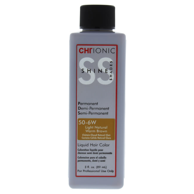 CHI Ionic Shine Shades Liquid Hair Color - 50-6W Light Natural Warm ...