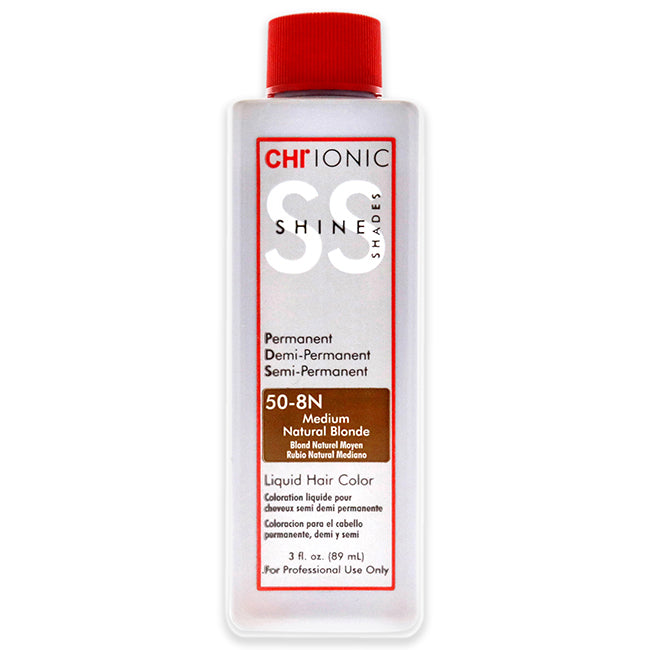 CHI Ionic Shine Shades Liquid Hair Color - 50-8N Medium Natural Blonde ...
