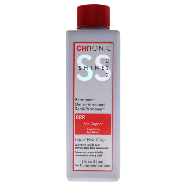 CHI Ionic Shine Shades Liquid Hair Color - 8RR Red Copper by CHI for ...