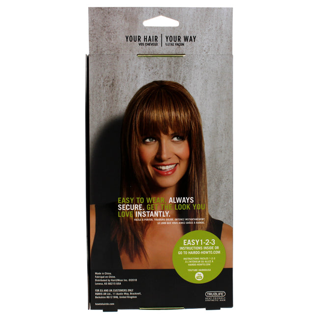 Hairdo Modern Fringe Clip In Bang - R830 Ginger Brown by Hairdo for ...
