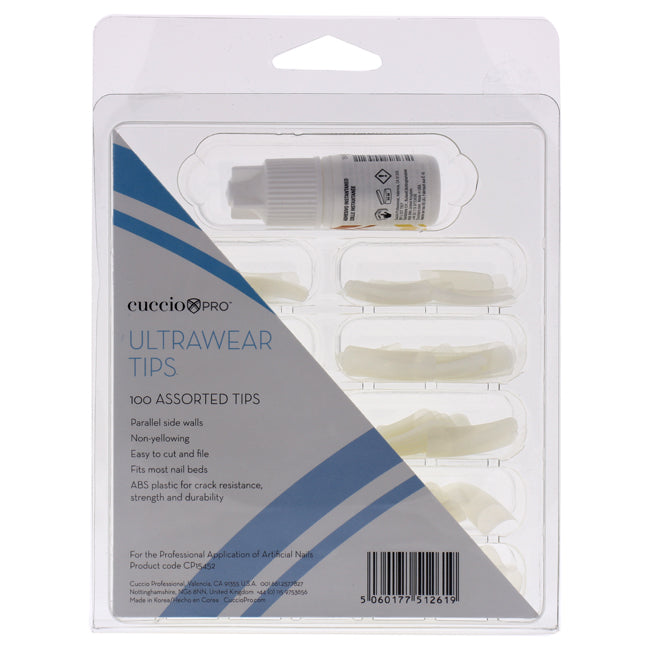 Cuccio Pro Pro Ultrawear Tips by Cuccio Pro for Women - 100 Pc Acrylic ...
