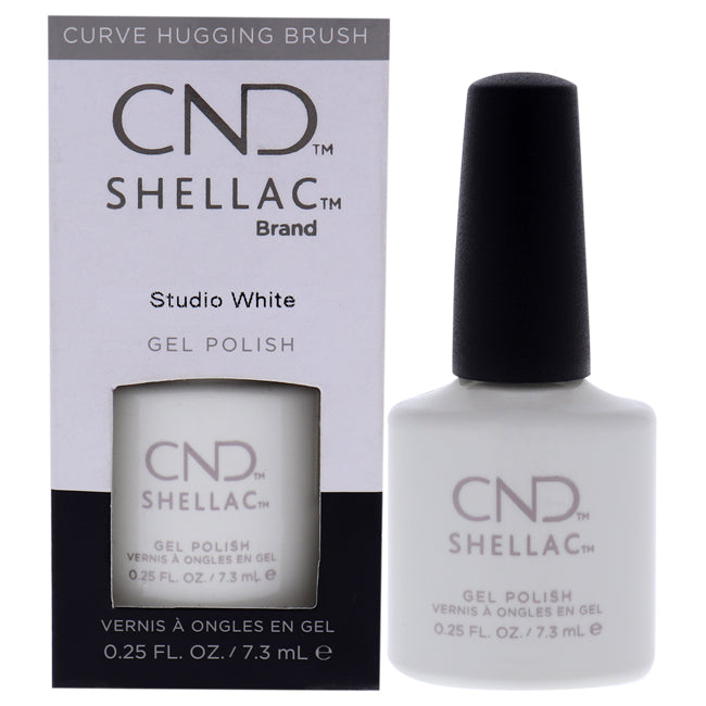 CND Shellac Nail Color - Studio White by CND for Women - 0.25 oz Nail ...