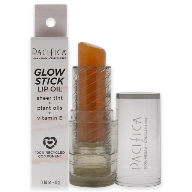 Pacifica Glow Stick Lip Oil - Pink Sheer by Pacifica for Women - 0.14 ...