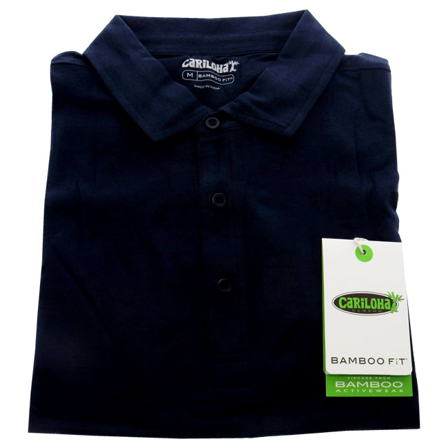 Cariloha Bamboo Performance Jersey Polo T-Shirt - Navy by Cariloha for ...
