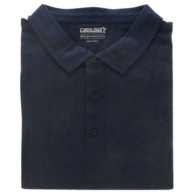 Cariloha Bamboo Performance Jersey Polo T-Shirt - Navy by Cariloha for ...