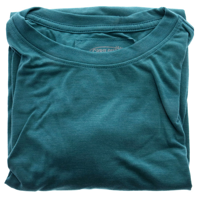 Cariloha Bamboo Crew Tee - Tropical Teal Heather by Cariloha for Women ...