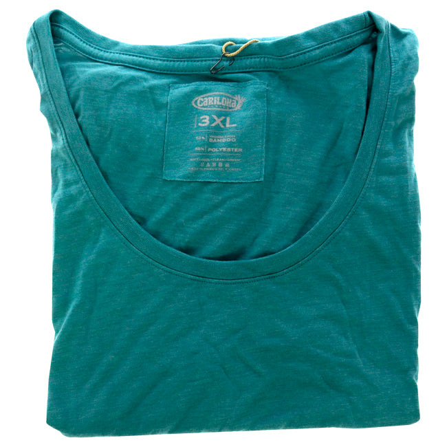 Cariloha Bamboo Scoop Tee - Tropical Teal Heather by Cariloha for Women ...