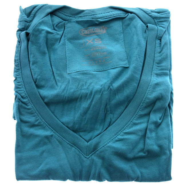Cariloha Bamboo V-Neck Tee - Tropical Teal by Cariloha for Women - 1 Pc ...