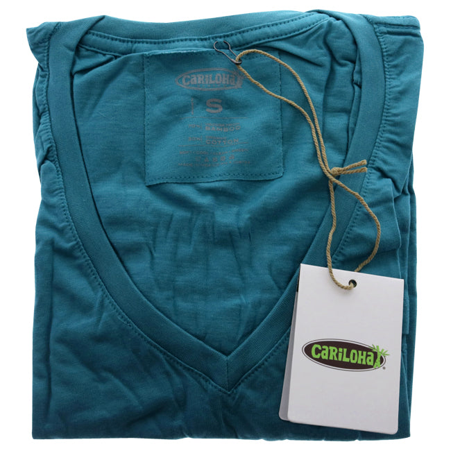 Cariloha Bamboo V-Neck Tee - Tropical Teal by Cariloha for Women - 1 Pc ...