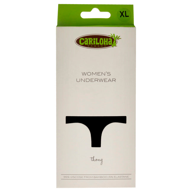 Cariloha Bamboo Lace Thong - Black by Cariloha for Women - 1 Pc ...