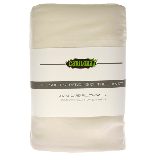 Cariloha Classic Bamboo Pillowcase Set - Ivory-Standard by Cariloha for ...