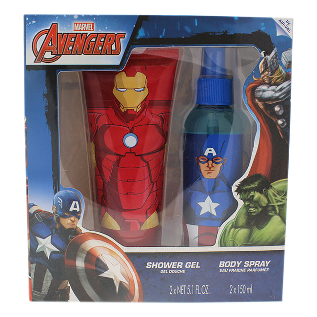 Marvel Avengers by Marvel for Kids - 2 Pc Gift Set 5.1oz Shower Gel, 5 ...