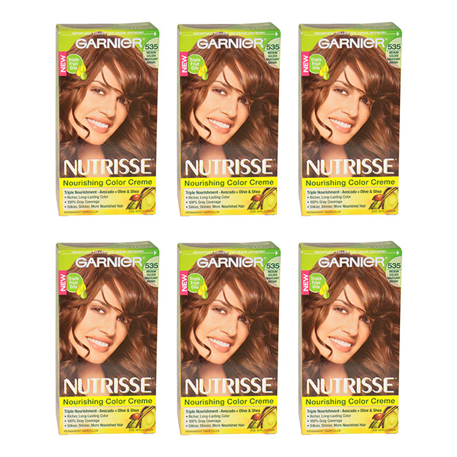Garnier Nutrisse Nourishing Color Creme - 535 Medium Golden Mahogany ...