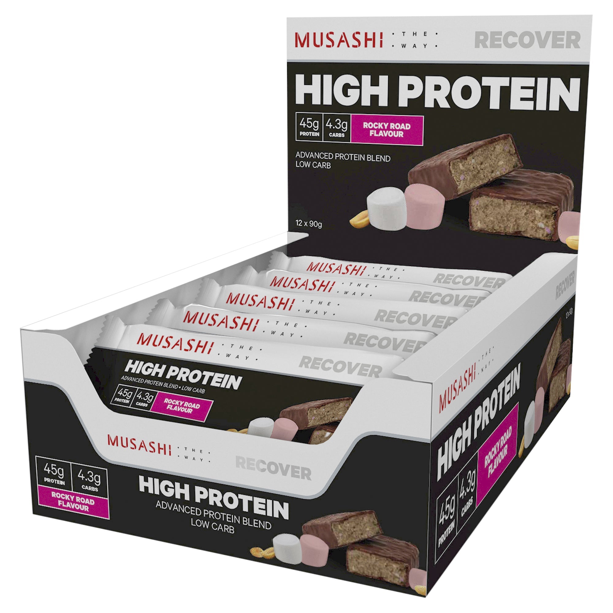 Musashi High Protein Rocky Road 90g X 12 – Fresh Beauty Co.