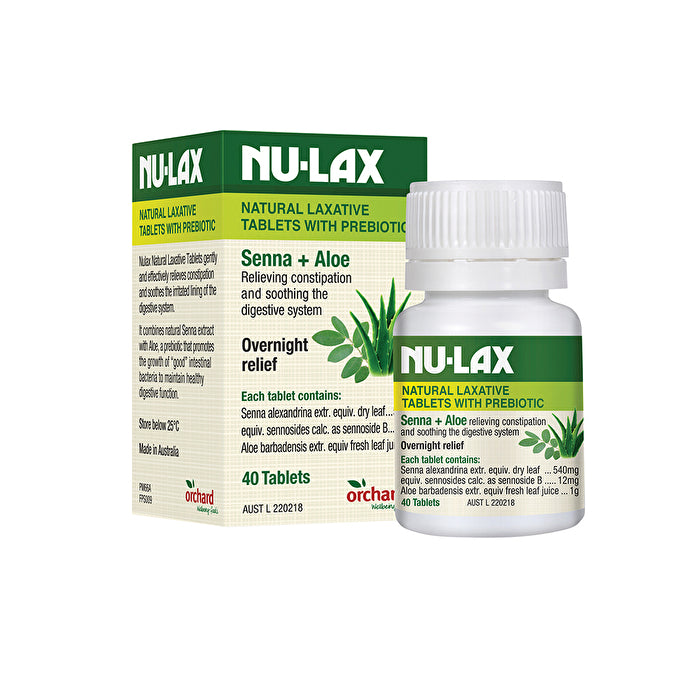 Nu-lax Nu-Lax Natural Laxative Senna + Aloe 40t – Fresh Beauty Co.