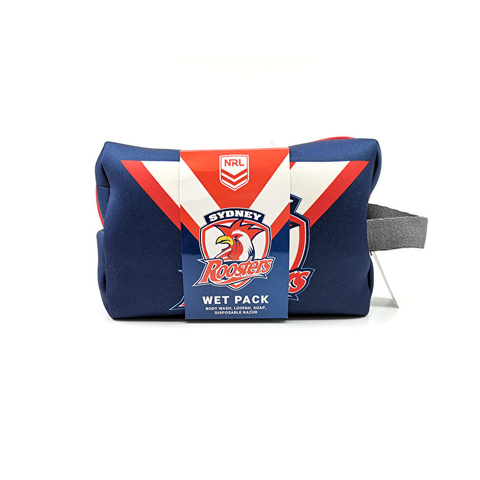 Nrl Toiletries Bag Gift Set Roosters Body Wash 150ml – Fresh Beauty Co.