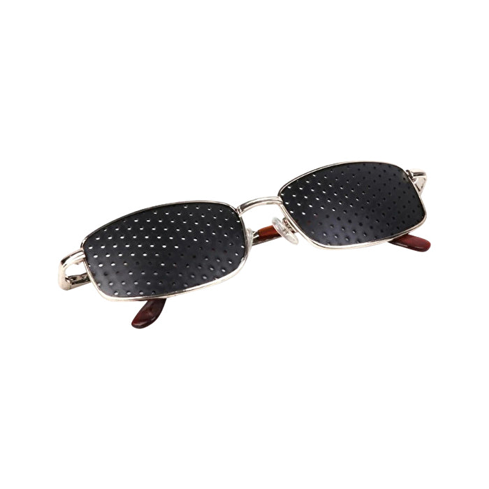 Natural Eye Care Pinhole Glasses Standard Metal Frame Gold – Fresh ...