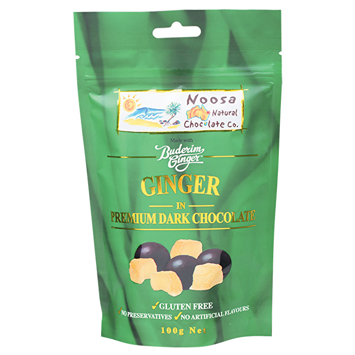 Noosa Natural Choc Co Ginger in Premium Dark Chocolate 100g – Fresh ...