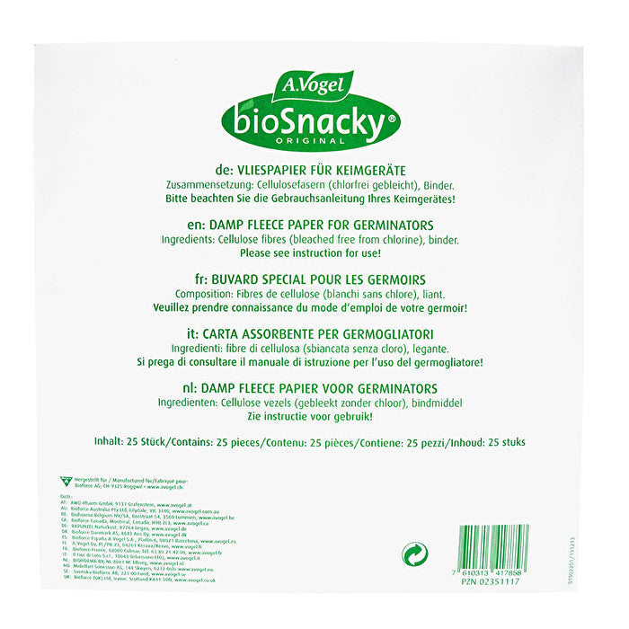 Vogel Replacement Filter Papers (damp fleece paper for Biosnacky ...