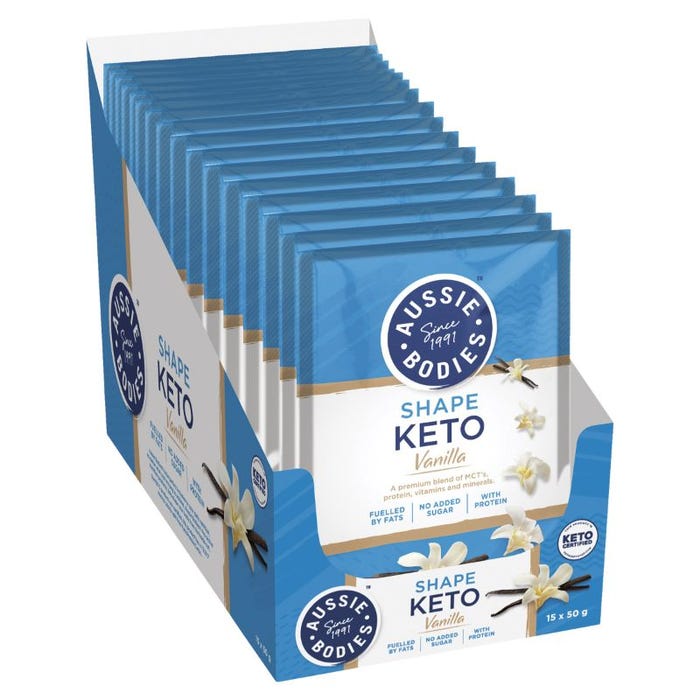 Aussie Bodies Keto Sachet Vanilla 50g x 15 – Fresh Beauty Co.